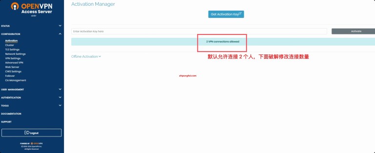 OpenVPN AS 基于web管理OpenVPN服务,修改用户限制, OpenVPN 客户端使用教程
